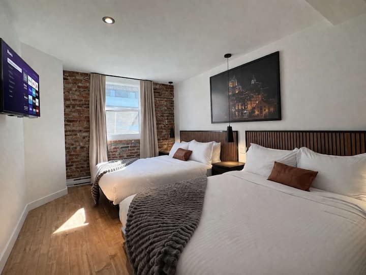 Chambre Avec 2 Lits Queen | Centre-ville De Québec - Quebec City