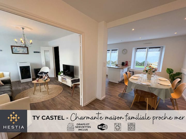 Ty Castel - Maison Familiale Proche Mer - Saint-Pabu