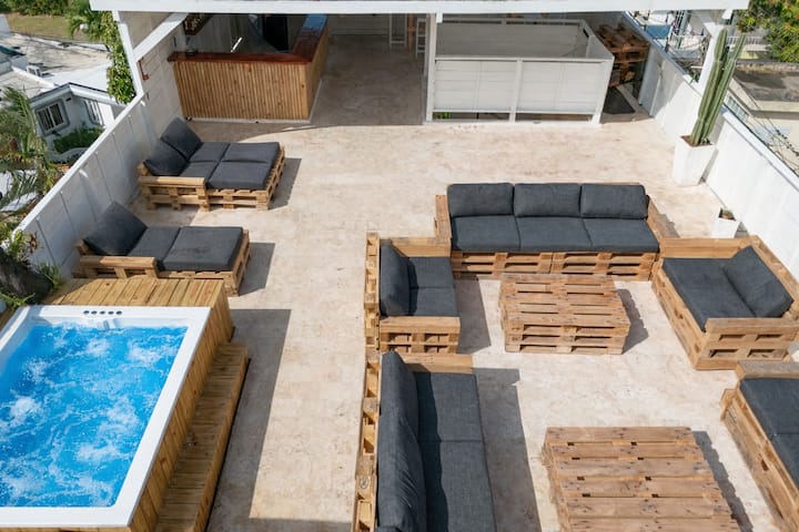 Casaroof, Nº2, 2br + Rooftop Bar + Starlink - République dominicaine