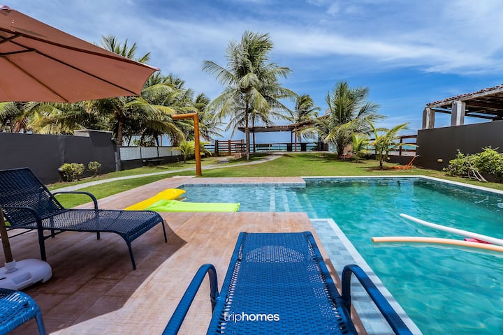 Large Beachfront House In Condo, Maragogi, Alagoas - Maragogi