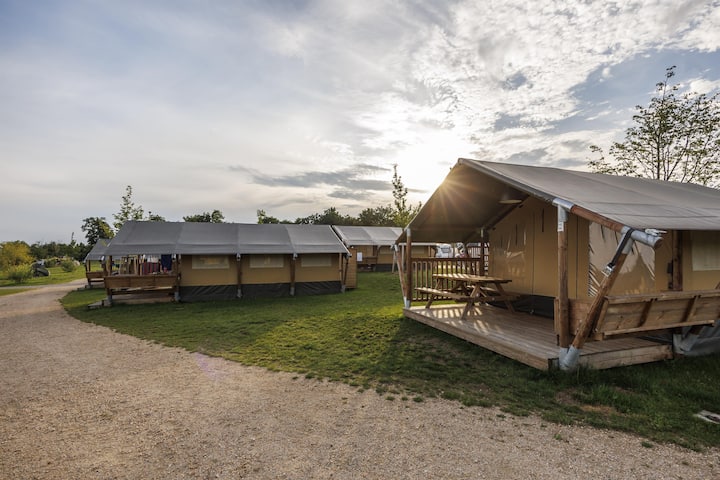 Tente De Glamping Avec Salle De Bain - 2 Pers. - Prenzlau