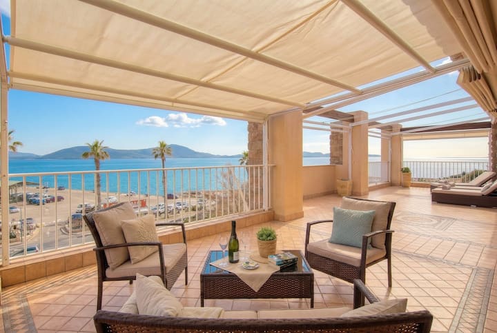 Grand Penthouse Sunset Avec 2 Terrasses Et Garage - Alghero