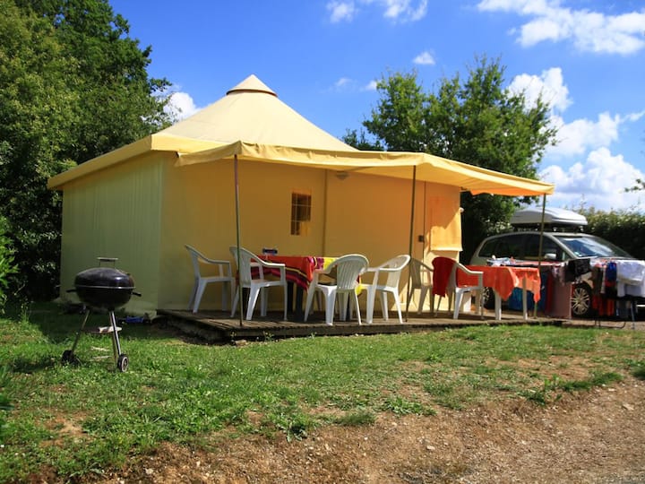 Bungalow Toilé Avec Terrasse - 5 Pers. - Aveyron