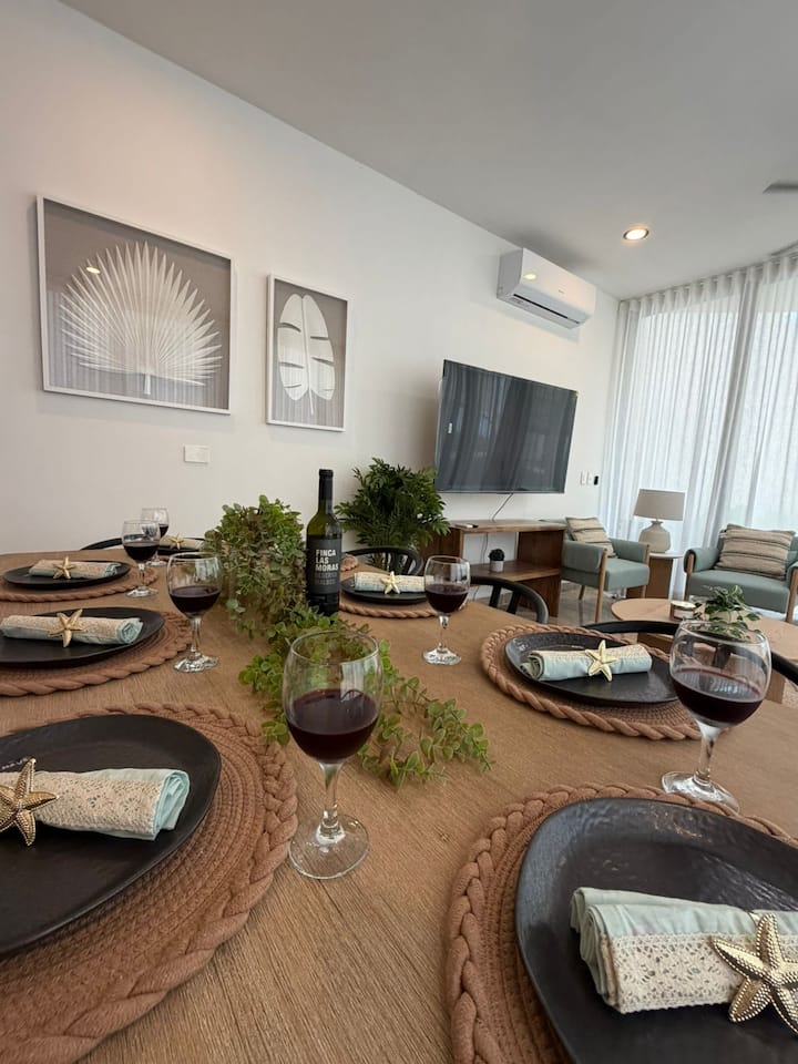 Bajareque Oceanfront Luxury 3 Br Villa - Telchac Puerto