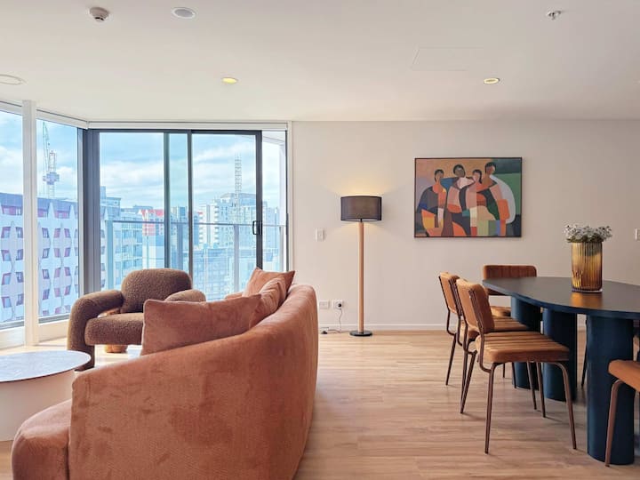 Parkside Penthouse 3beds & 2baths Vs 1ac Pool Gym - Auckland