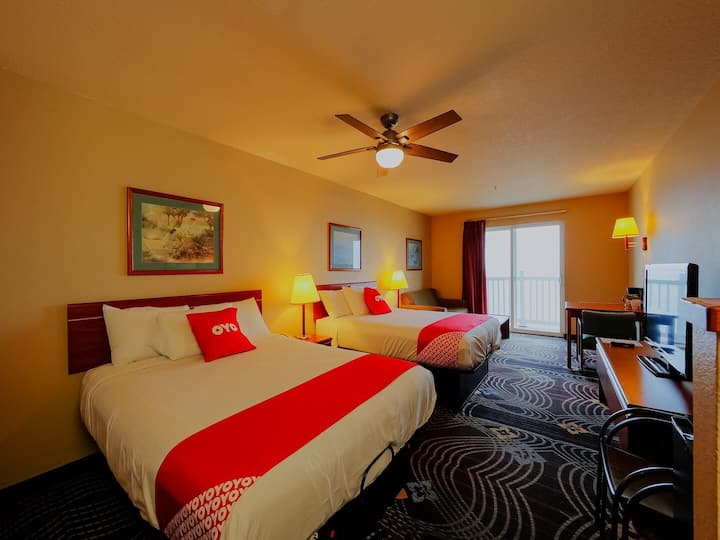 Double Queen Room Avec Balcon - Vue Sur L'océan - Lincoln City, OR