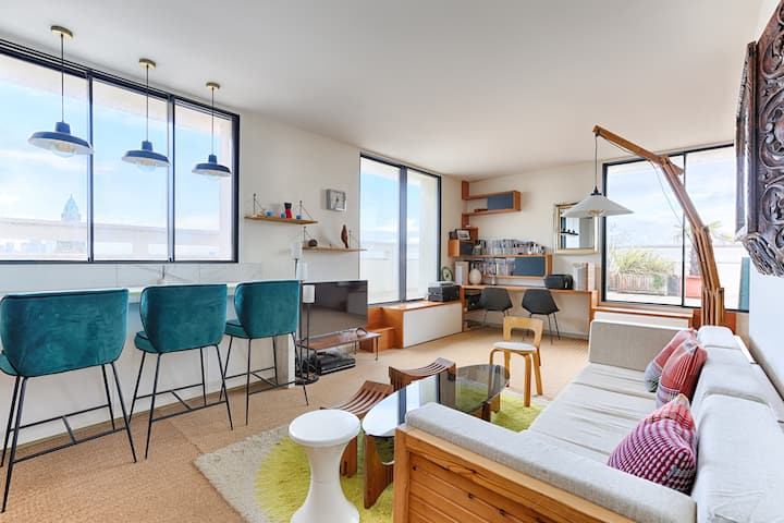 Rooftop En Plein Ciel - 5min à Pied De La Gare - Bois-Colombes