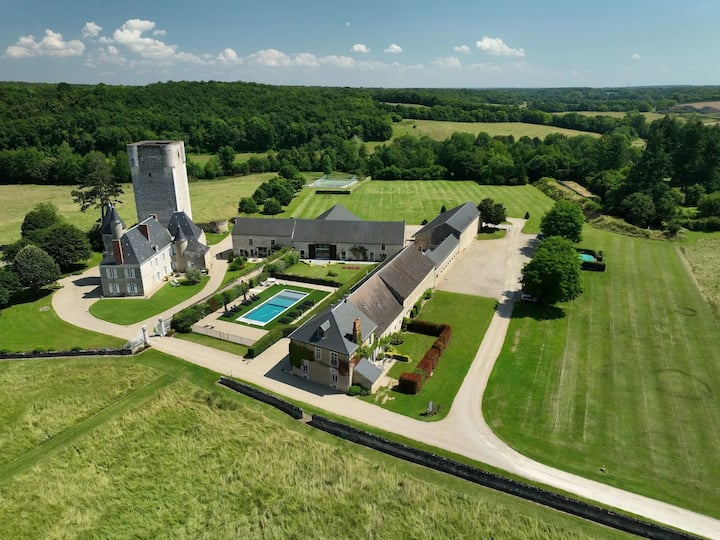 Villa éLégante à Tendu Avec Piscine Privée - Argenton-sur-Creuse