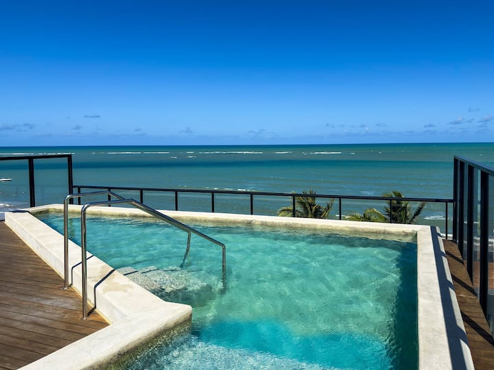 Estúdio Perfeito | Terraço | Beira Mar | Piscina - Brasil