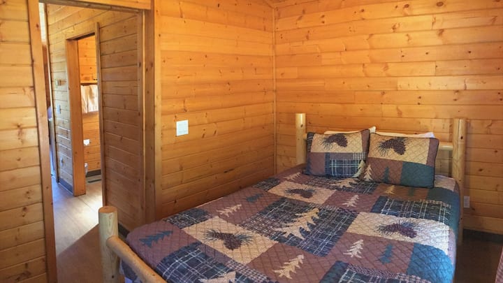 Deluxe Patio Cabin | 2 Rooms | Sleeps 6 - Vernal, UT