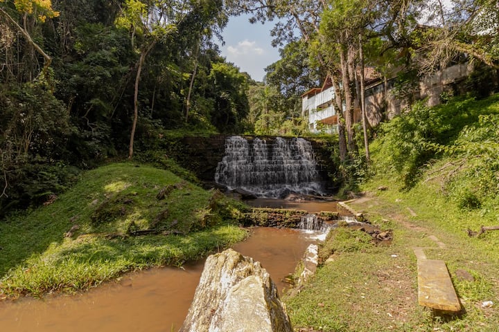 Chalé C Churrasqueira, Cachoeira E Trilha - Embu