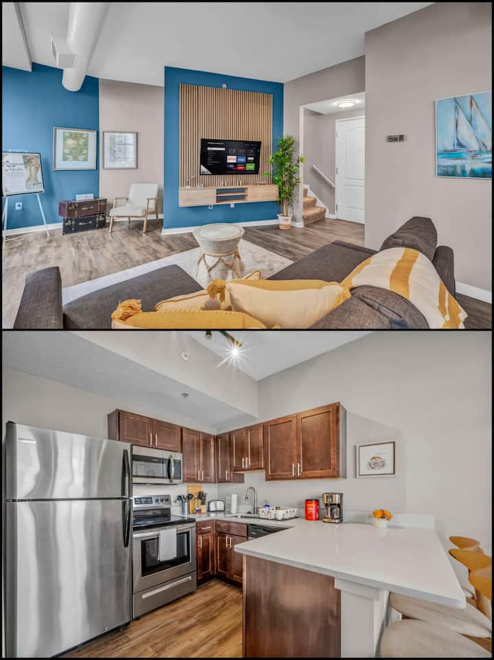 Downtown Flatiron Suite | Playhouse Sq | Pool + Gy - クリーブランド, OH