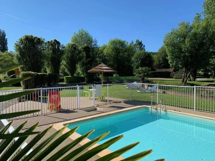 Zecamping 3* Mobil Home 28.90m² Piscine - Domme