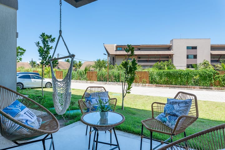 Flat Muro Alto Térreo Premium, Pé Na Areia - Brasil