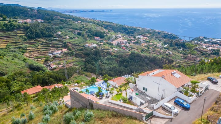 Ocean Heated Pool&jacuzzi View Chalet - Madeira