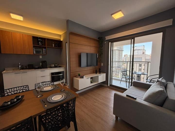 Apto 2q Elegante | Próx. Allianz Parque & Sumaré - São Paulo