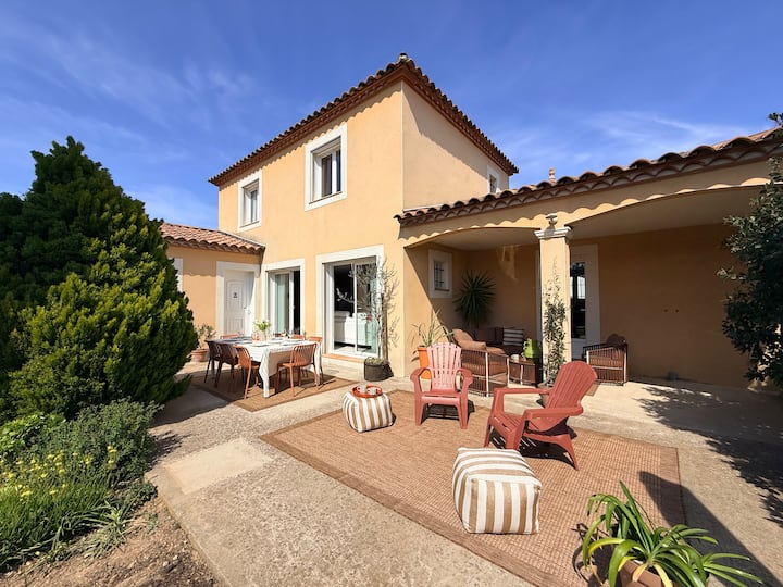 Villa Romarin – Maison Familiale Au Cœur Du Sud - Narbona