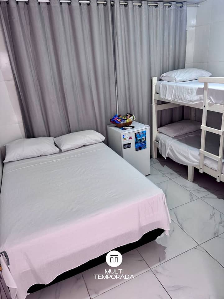 Suíte Quadrupla Térrea - Pousada On The Beach - Aquiraz