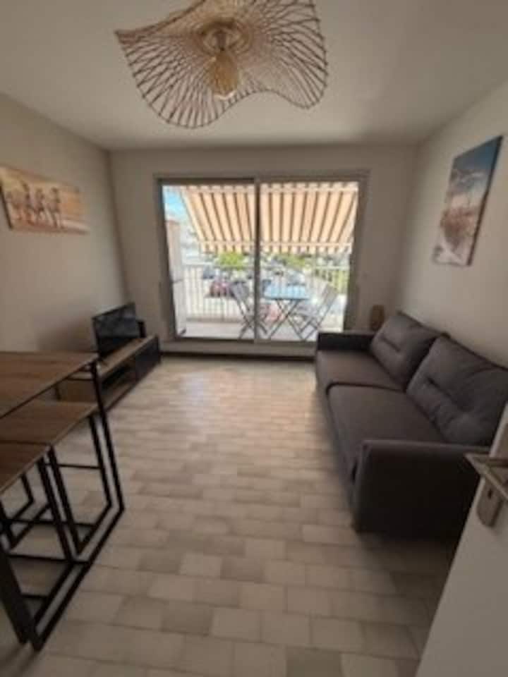 As27122-studio Cabine- Parking - Clim -600m Mer - Plage de l'Espiguette