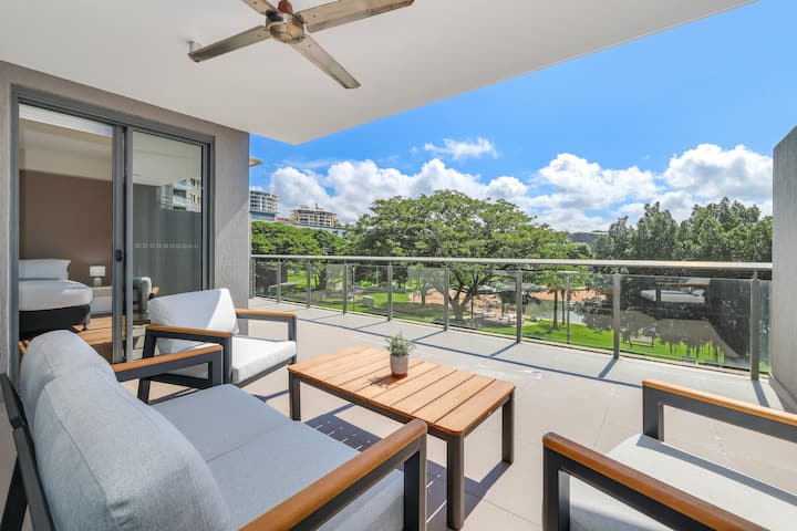 Waterfront Lagoon Suite: 1 Bed Luxury Apartment - Darwin