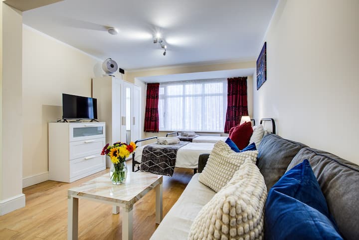 2-bed Studio - Sleeps 2 - Pets - Free Parking - Chingford
