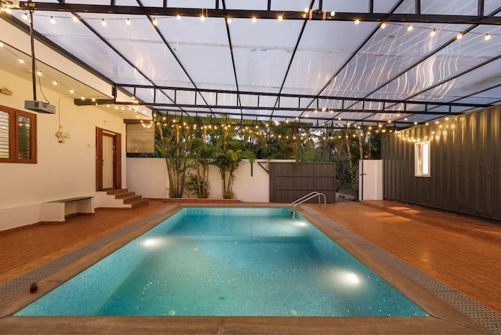 The Hangout Haven By Stayjade|pvt.pool|cottagestay - Hosur