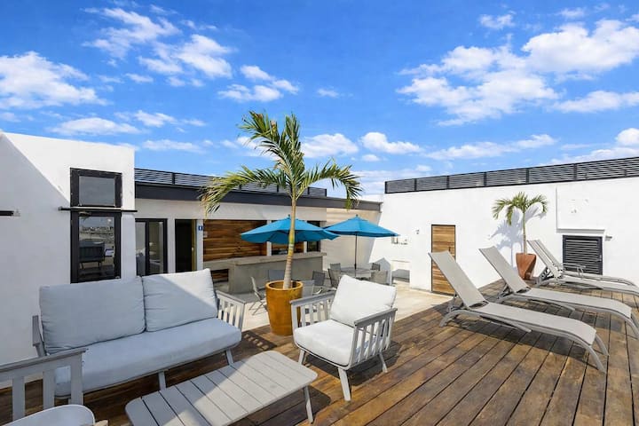 Apartment Near The Beach With Strong Wifi, Ac, 2 R - Playa del Carmen
