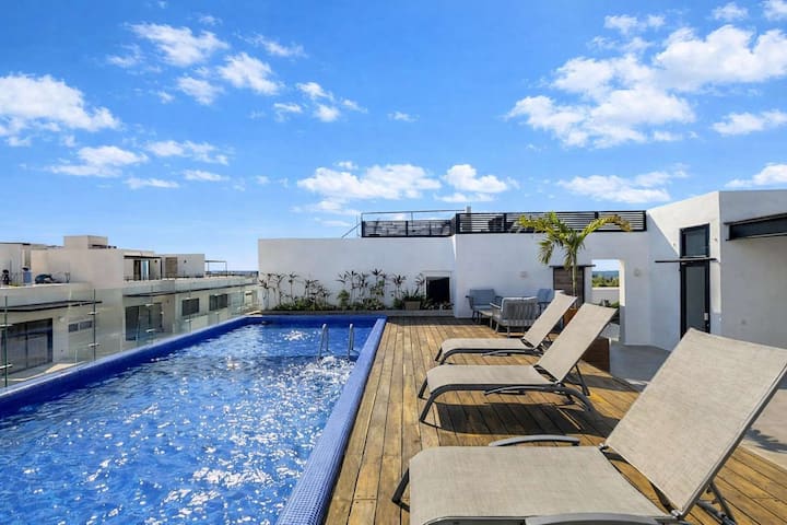Apartment Near The Beach With Strong Wifi, Ac, 2 R - Playa del Carmen