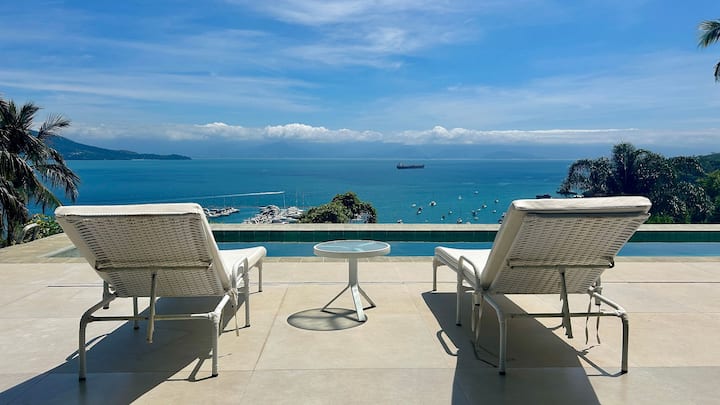 Piscina Aquecida, Sauna, Churrasqueira, Na Vila - Ilhabela
