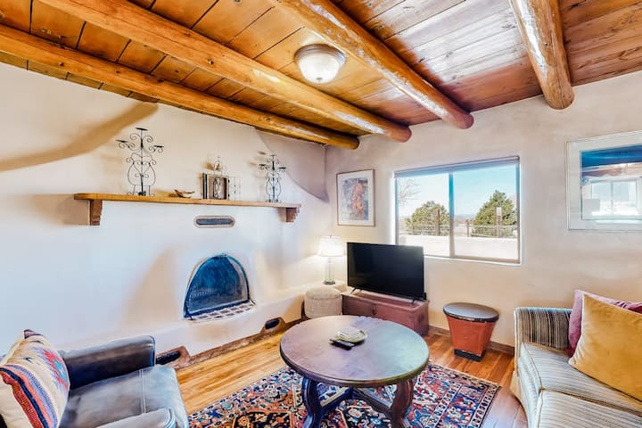 Restored 1938 Adobe With Mountain View & Kiva Fire - Taos, NM