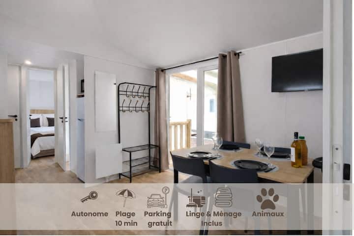 Murmure Mobilhome Moderne 6 Pers Neuf Linge Vendée - Saint-Hilaire-de-Riez