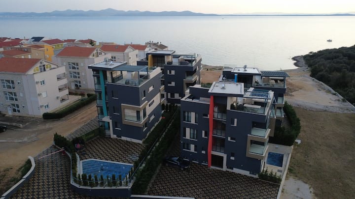 Seaside Luxury Apartment Infinity Blue A5 With Poo - Zaton