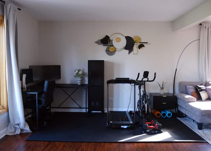 3br Modern Apt Gym Workspace Quiet Location - Aeropuerto de Chicago O'Hare (ORD)