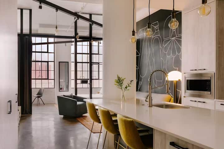 1br Queen Urban | The Heid Lofts | Rooftop & Bbq - Philadelphia, PA