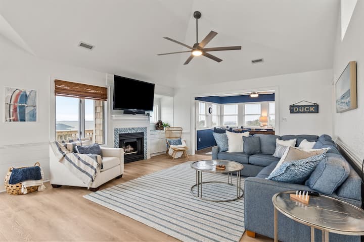 Walk To Beach | Sunset Views! Pool | Hot Tub| Duck - Duck, NC