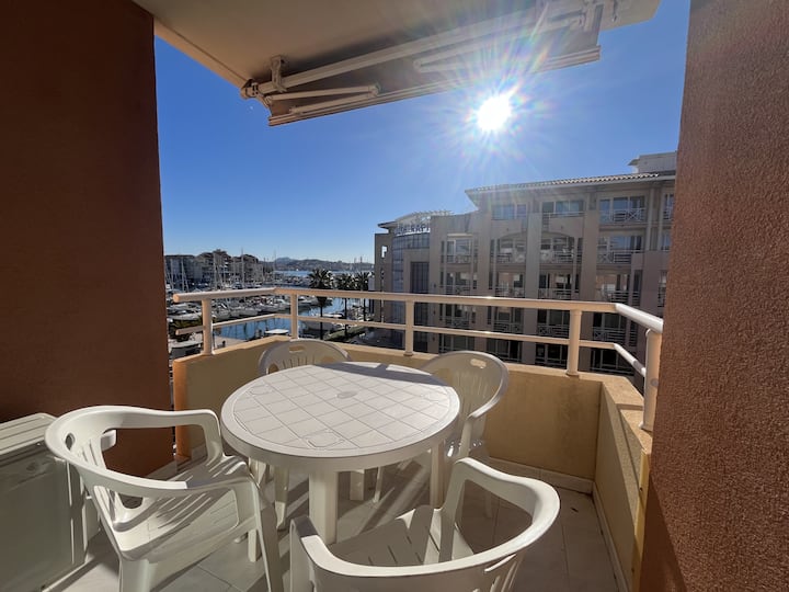 Port Fréjus, Les Rives Latines, Vue Port, T2 40m2 - Fréjus