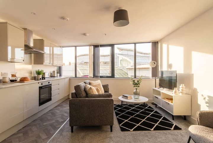 Cosy 1 Bed Apartment In Central Wrexham With Wifi - Wrexham