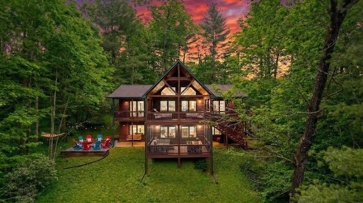 Blue Ridge Retreat - Sauna - Hot Tub - Firepit - Blue Ridge, GA