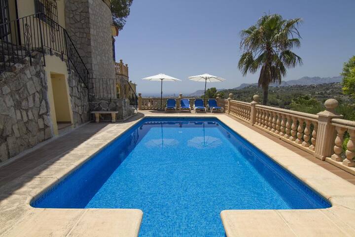 Villa Aline Entre Moraira Y Calpe, Piscina Privada, Wif, Aire Acondicionado. - Benisa