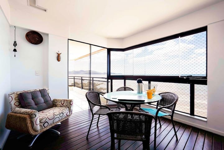 Na Proa Do Navio! Apartamento De Frente Para O Mar - Itapema