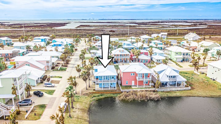 "Villa Laguna": Junto A Las Vistas De La Piscina Y La Laguna Con Paseo Marítimo A La Playa - Port Aransas, TX