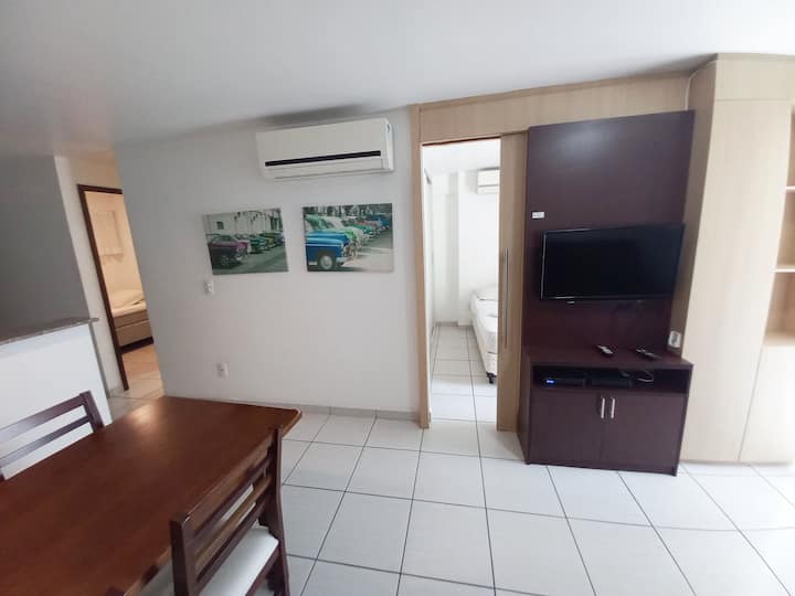 507t1 Beach Class 2q | Climatizado | Vista Cidade - Fortaleza