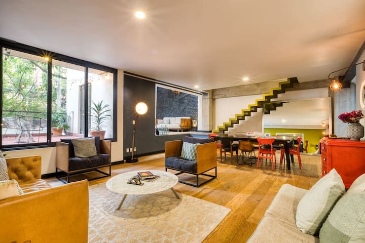 ¡Unique! Roma Town House | 3br | Terrace - Mexico City