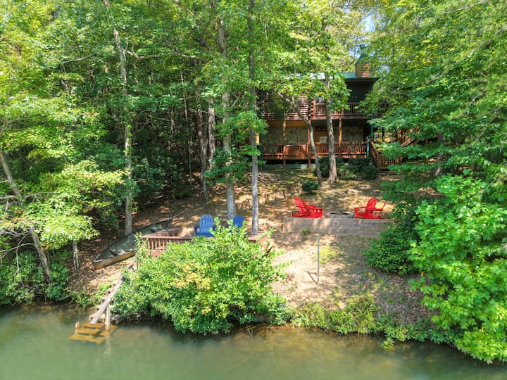 Morningstar On The Lake-dock With Canoe, Hot Tub - Cherry Log, GA