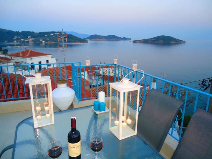 Orsalia Sea View House In Romantic Plakes - Skiathos