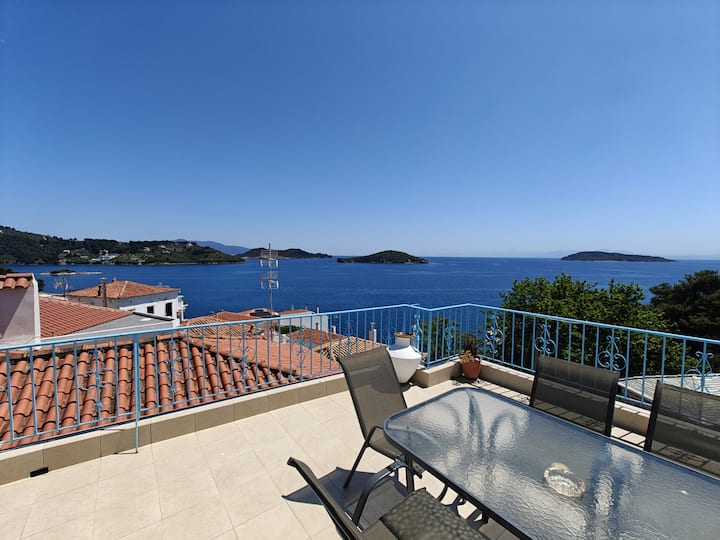 Orsalia Sea View House In Romantic Plakes - Skiathos