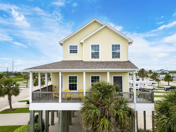 Casa Del Sol - Beach House With Resort Amenities - Galveston, TX