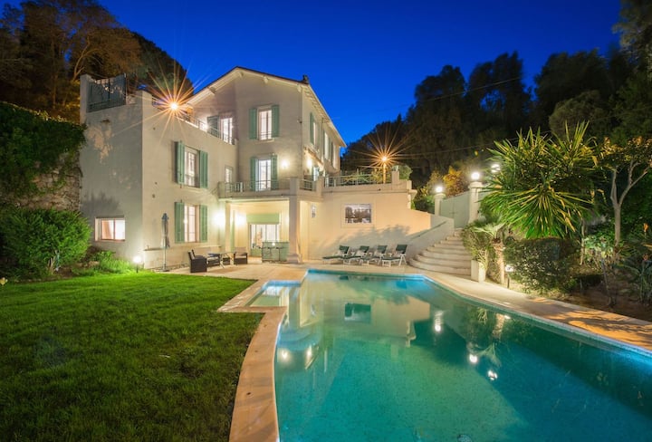 Lovely Sea View Family Villa, With Pool- Sleeps 10 - Juan-les-Pins