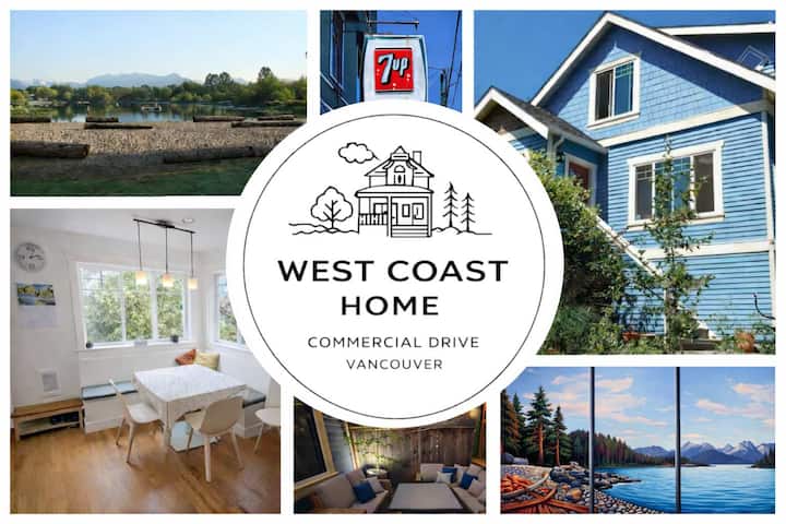 West Coast Home | Commercial Dr W/ Yard & Parking - Vancouver
