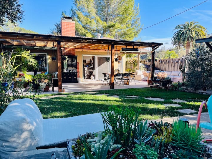 Chic Boho Retreat | Spa + Sauna + Garden Oasis - Santa Barbara, CA